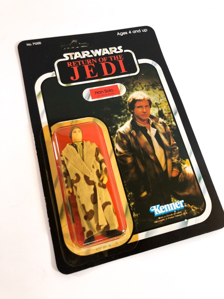 Han Solo trench coat - Star wars ROTJ Kenner 1983 - Fabuleuse Caverne