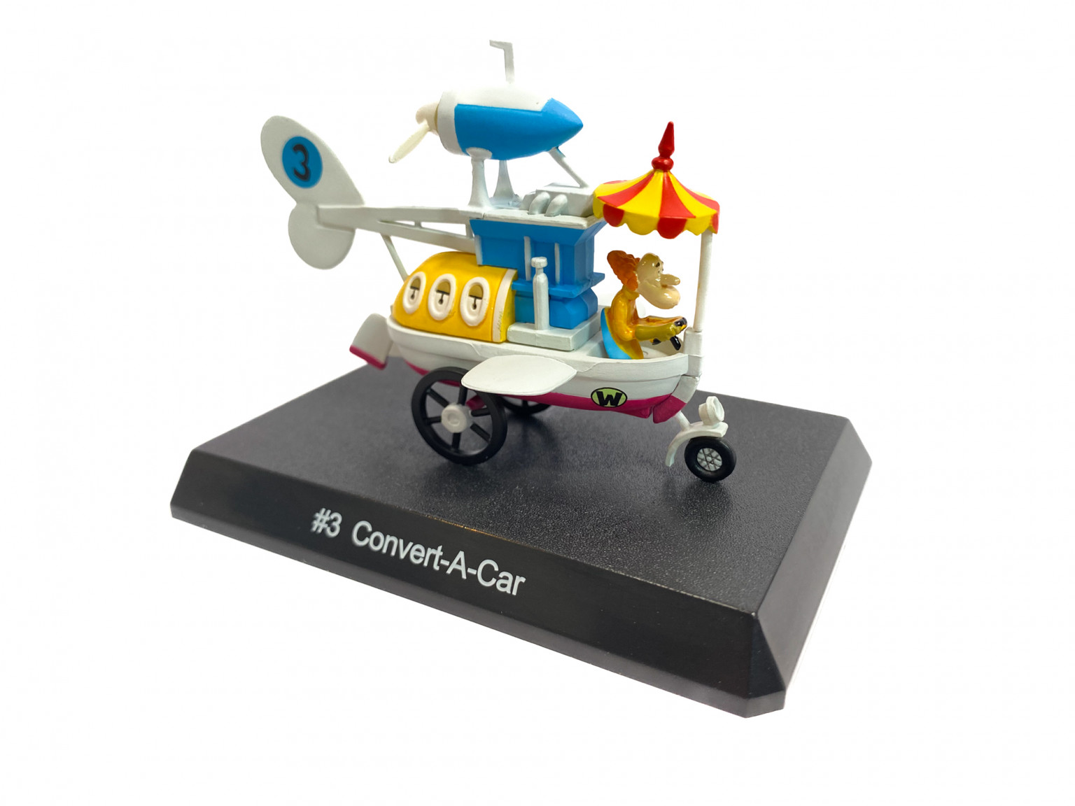 Wacky Races Convert-a-Car #3 Konami Capsule toy - Hanna-Barbera Sealed ...