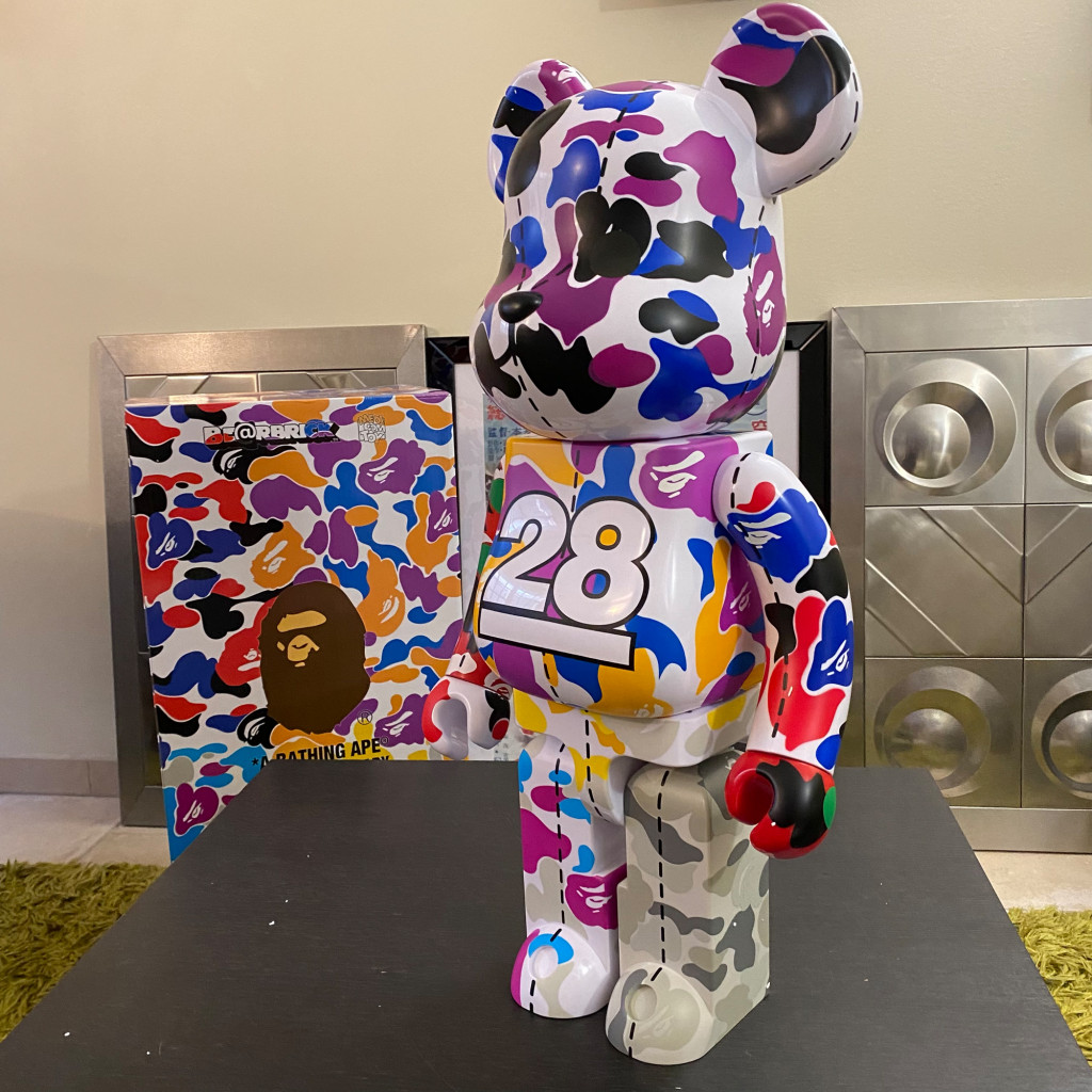 Bearbrick x BAPE 28th Anniversary Camo #2 1000% A Bathing Ape ...