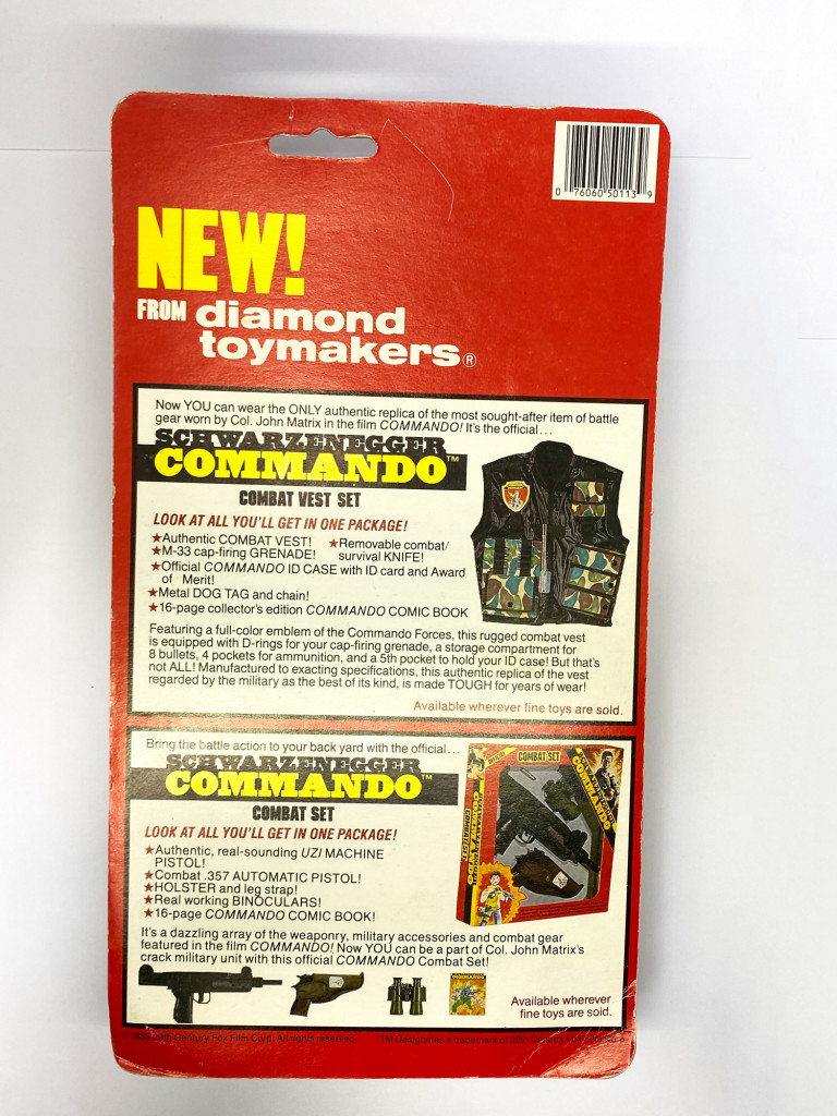 Commando Schwarzenegger Col. John Matrix Action Figure - 1985 Diamond ...