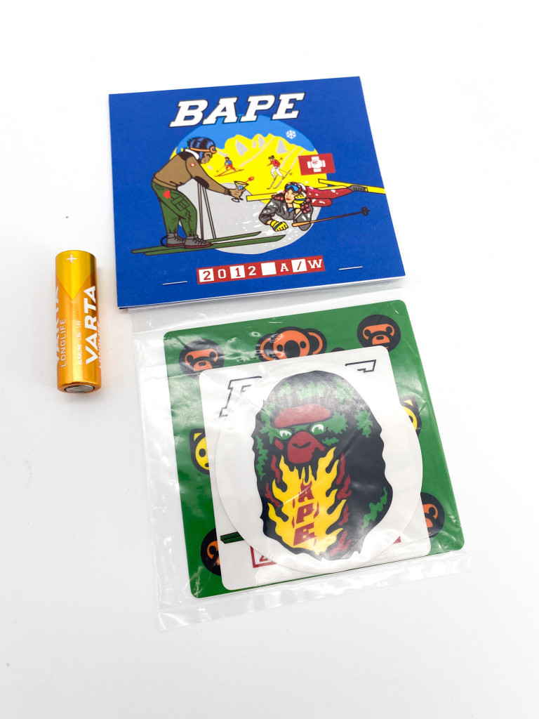 A Bathing Ape BAPE set of stickers A:W 2012 - NEW - Fabuleuse Caverne