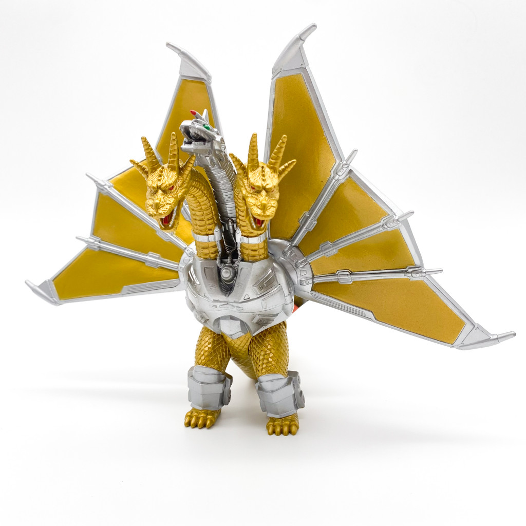 Mecha King Ghidorah Bandai Sofubi 2005 avec étiquette - Fabuleuse Caverne