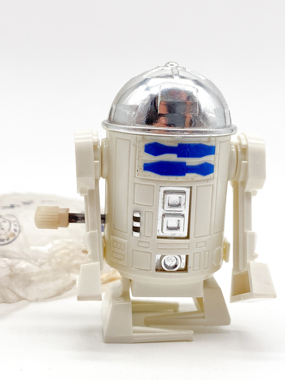 R2-D2 wind-up TAKARA 1978 japon with original bag - Fabuleuse Caverne