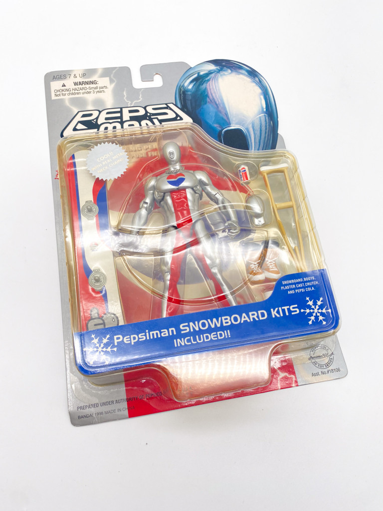 Snowboarding Pepsiman Action Figure - Bandai 1998 - Fabuleuse Caverne